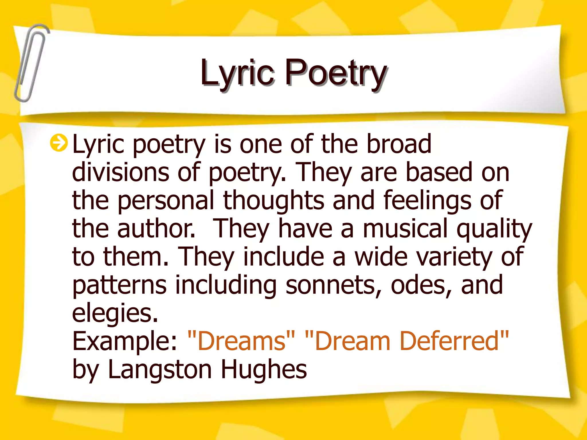 Typesof poetry.ppt