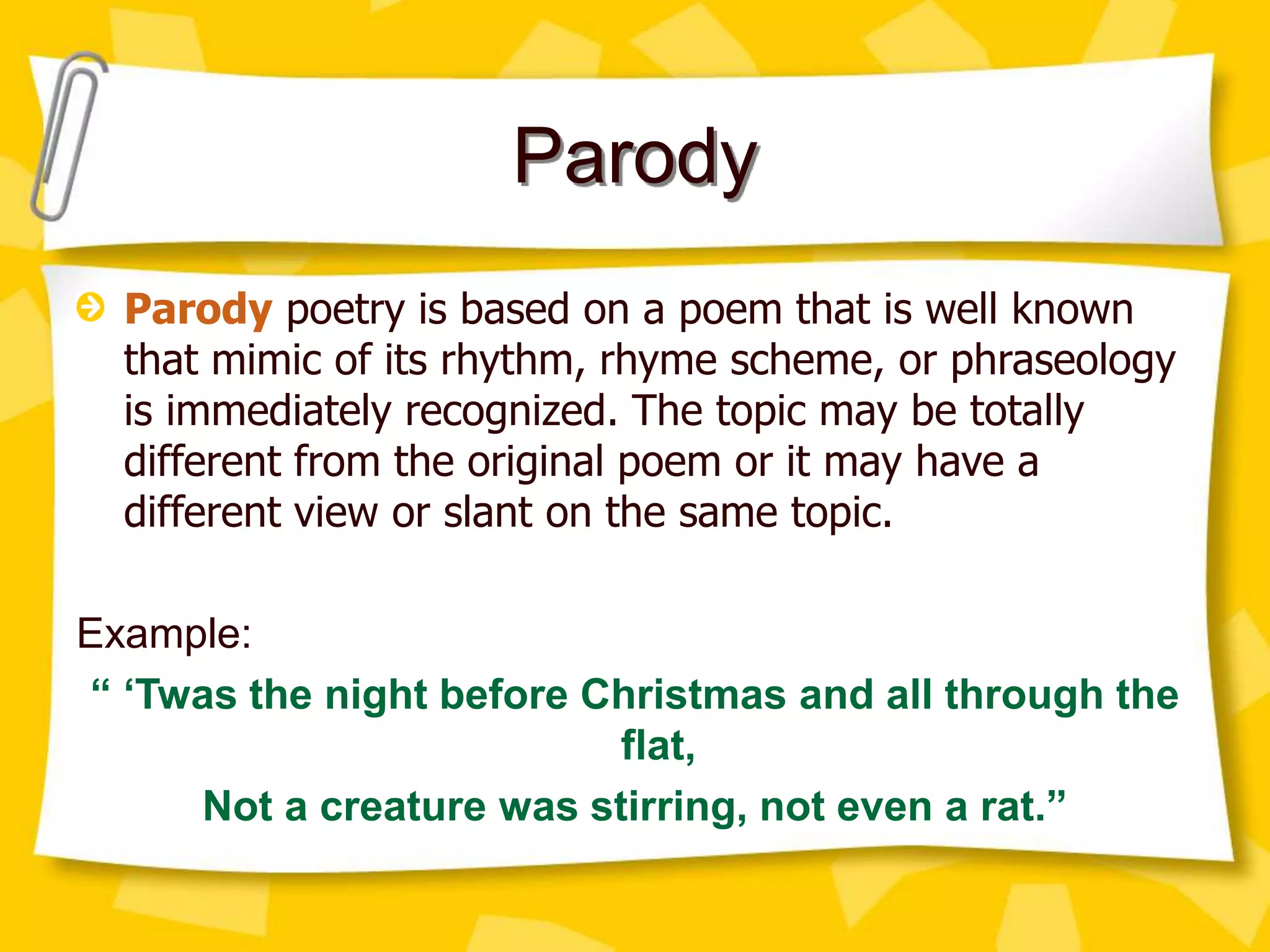 Typesof poetry.ppt