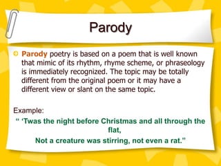 Typesof poetry.ppt