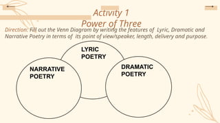 Types of Poetry powerpoint presentations | PPTX | Poetry | Books and ...