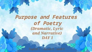 Types of Poetry powerpoint presentations | PPTX | Poetry | Books and ...