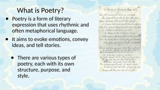 LITERATURE IN ENGLISH - TYPES OF POETRY.pptx