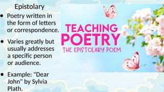 LITERATURE IN ENGLISH - TYPES OF POETRY.pptx