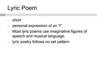 Types of Poetry | PPT