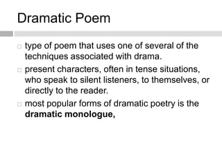 Types of Poetry | PPT