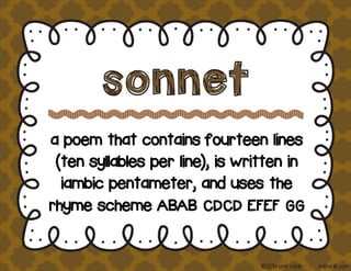 Types of Poetry and posters with informationpdf | PPT