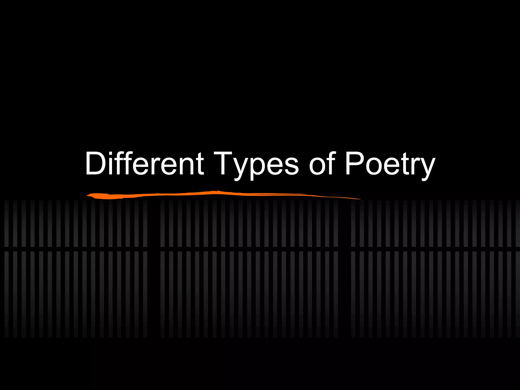 types_of_poetry_ppt | PPT