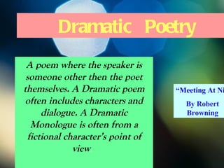 Types of poetry presentation | PPT