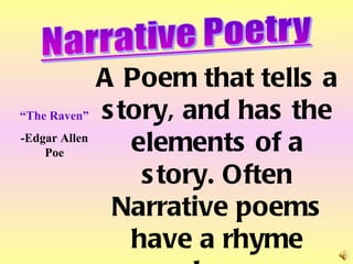 Types of poetry presentation | PPT