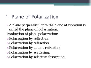 Types of polarisation | PPTX