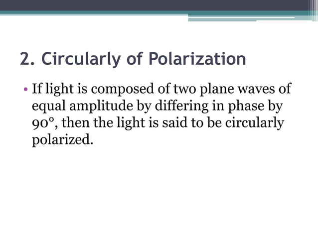 Types of polarisation | PPTX