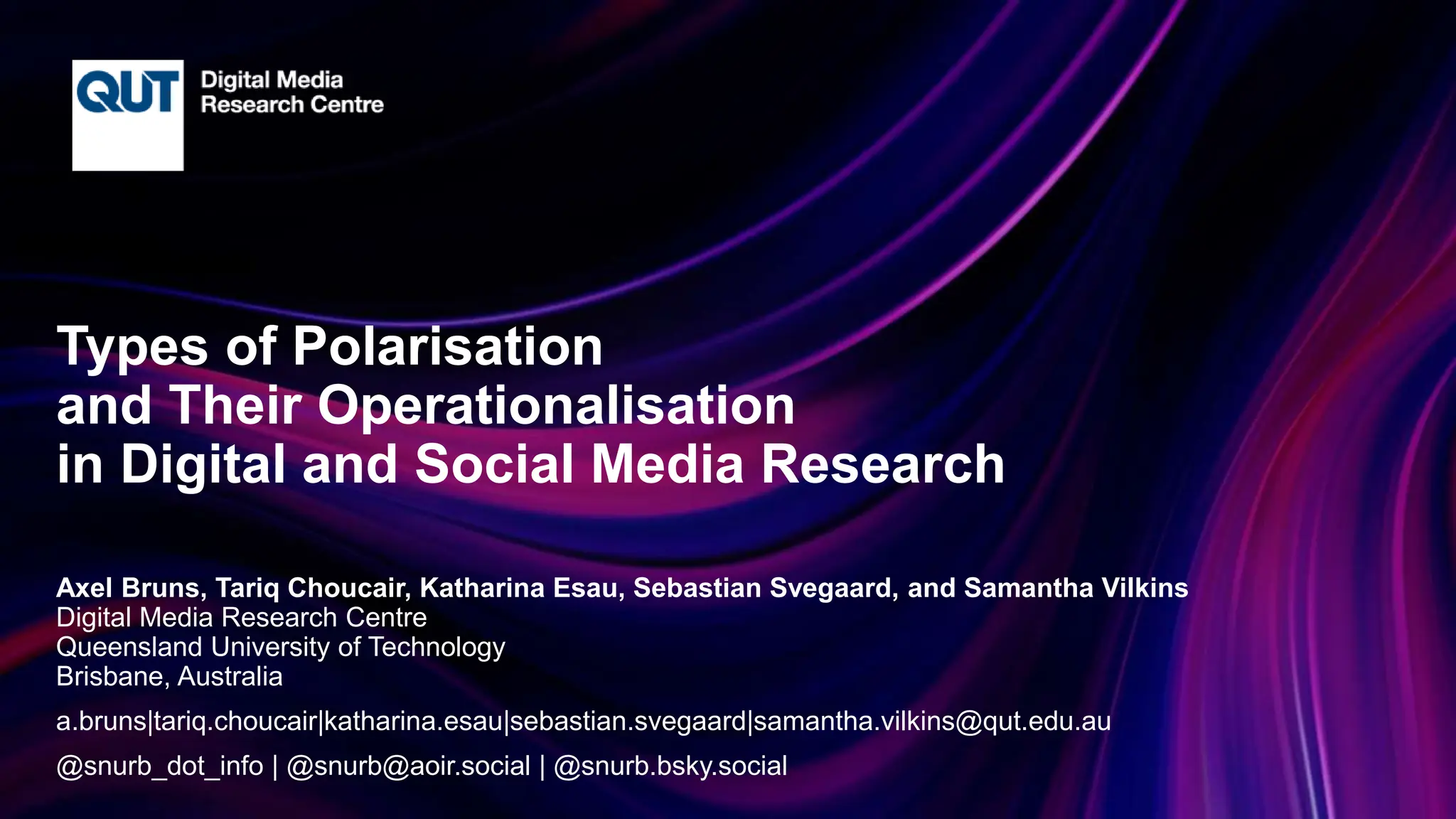Types of Polarisation and Their Operationalisation in Digital and ...