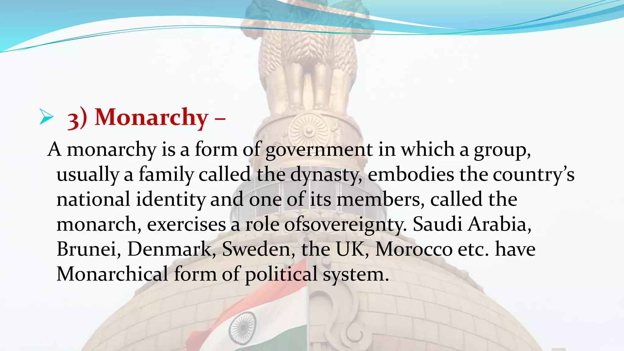Types of political system (Indian Constitution) | PPTX | Christianity ...