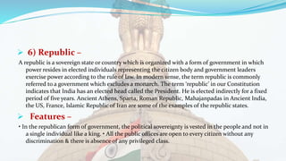 Types of political system (Indian Constitution) | PPTX | Christianity ...