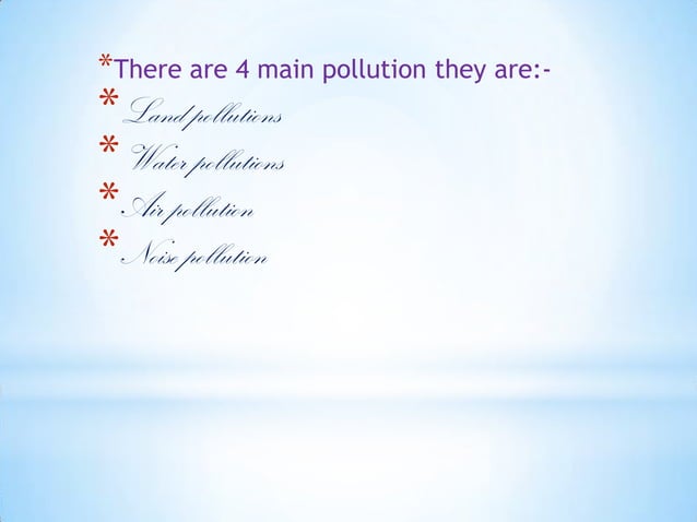 Types of pollution | PPT