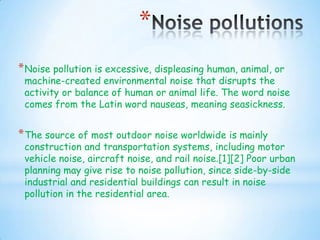 Types of pollution | PPTX