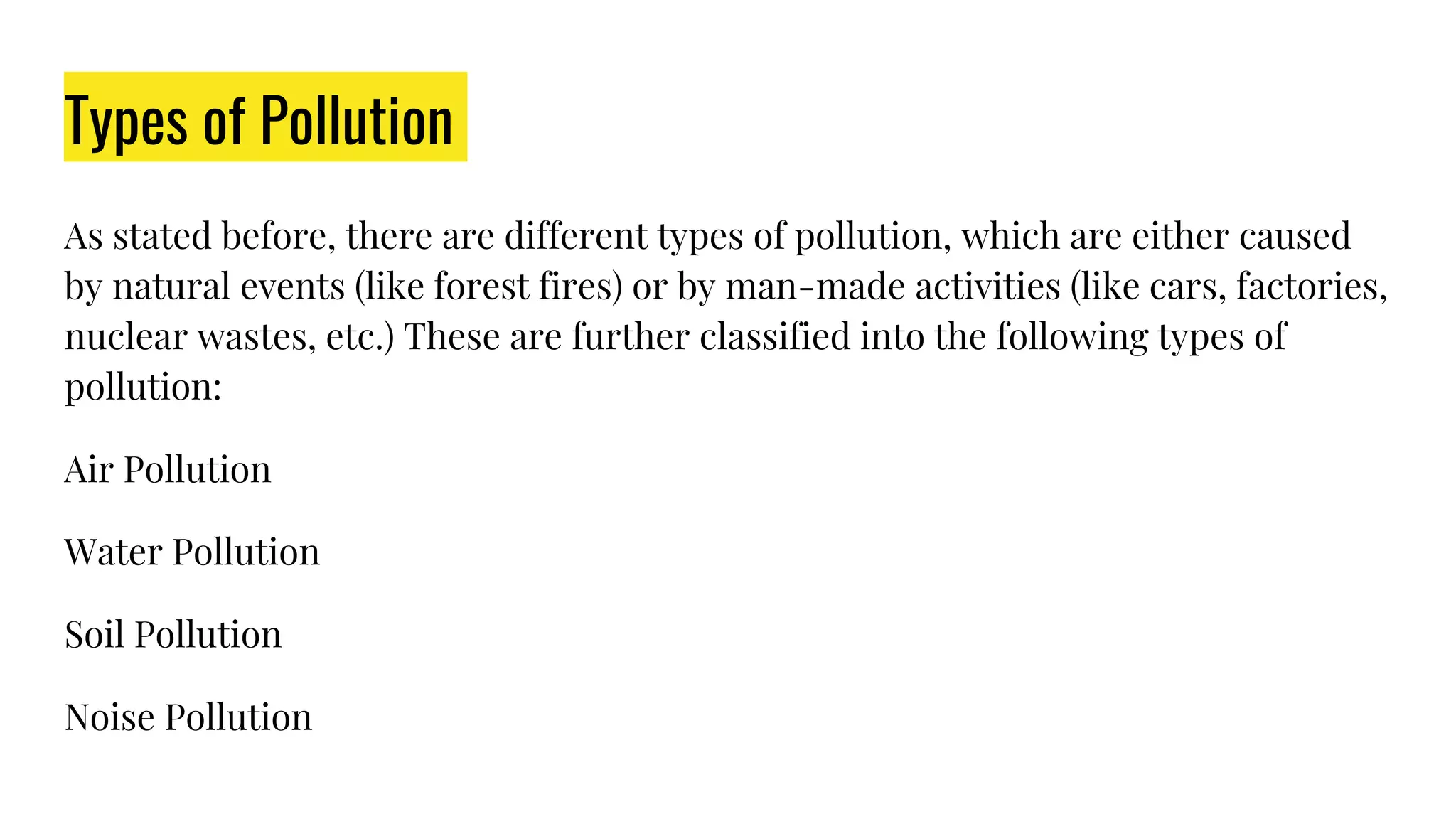 Types of pollution | PPTX