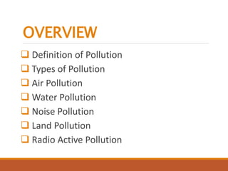 Types of Pollution Powerpoint presentation | PPT
