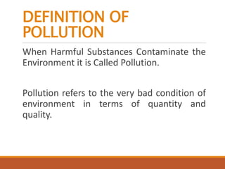 Types of Pollution Powerpoint presentation | PPT