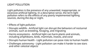 Pollution - Definition and Types of Pollutions | PPTX