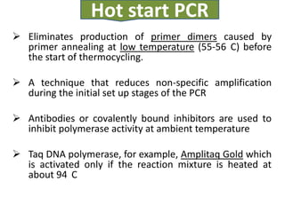 Types of polymerase chain reactions (APEH Daniel O.) | PPT