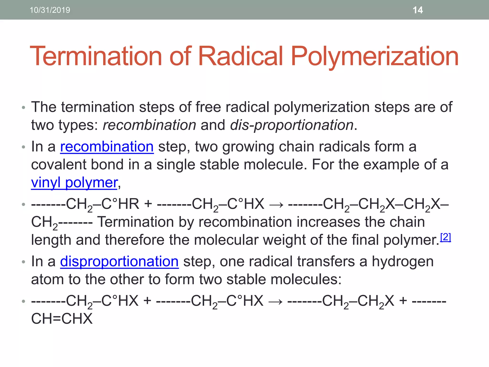 Types of polymerization | PPTX