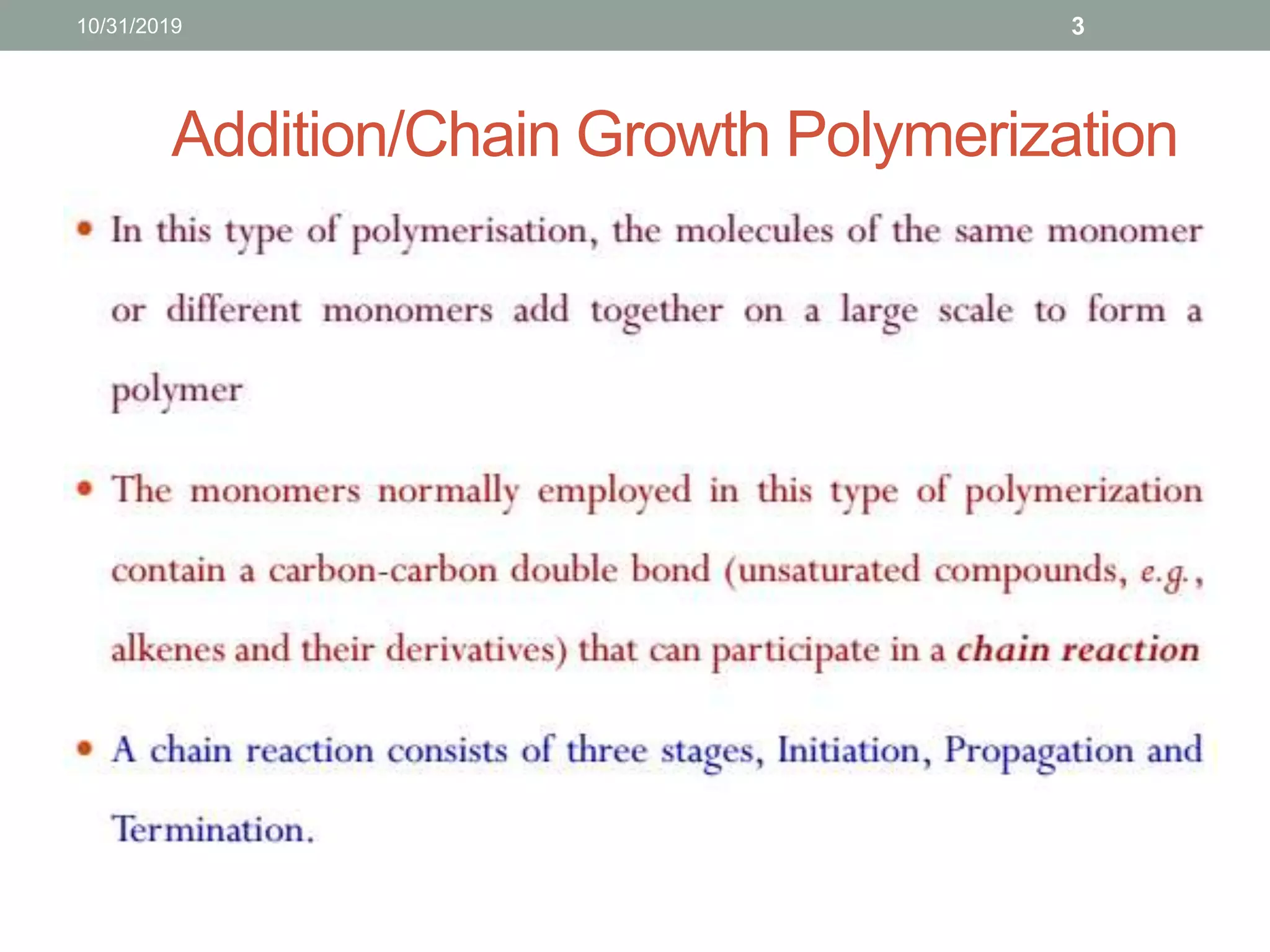 Types of polymerization | PPTX