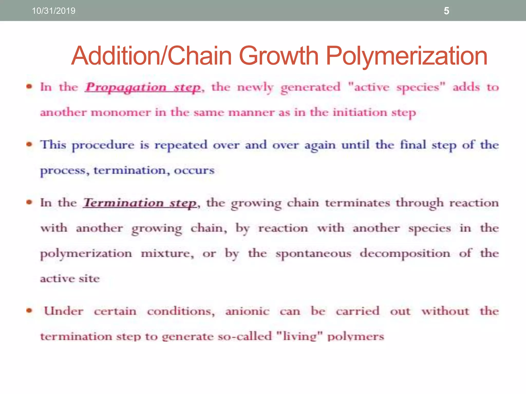 Types of polymerization | PPTX