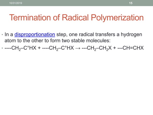Types of polymerization | PPTX | Chemistry | Science