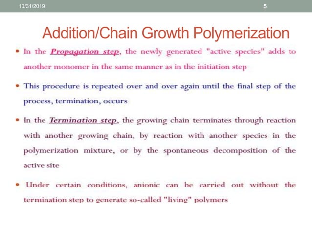 Types of polymerization | PPTX | Chemistry | Science