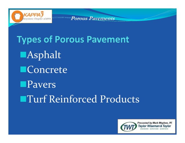 Types Of Porous Pavements Final | PPT