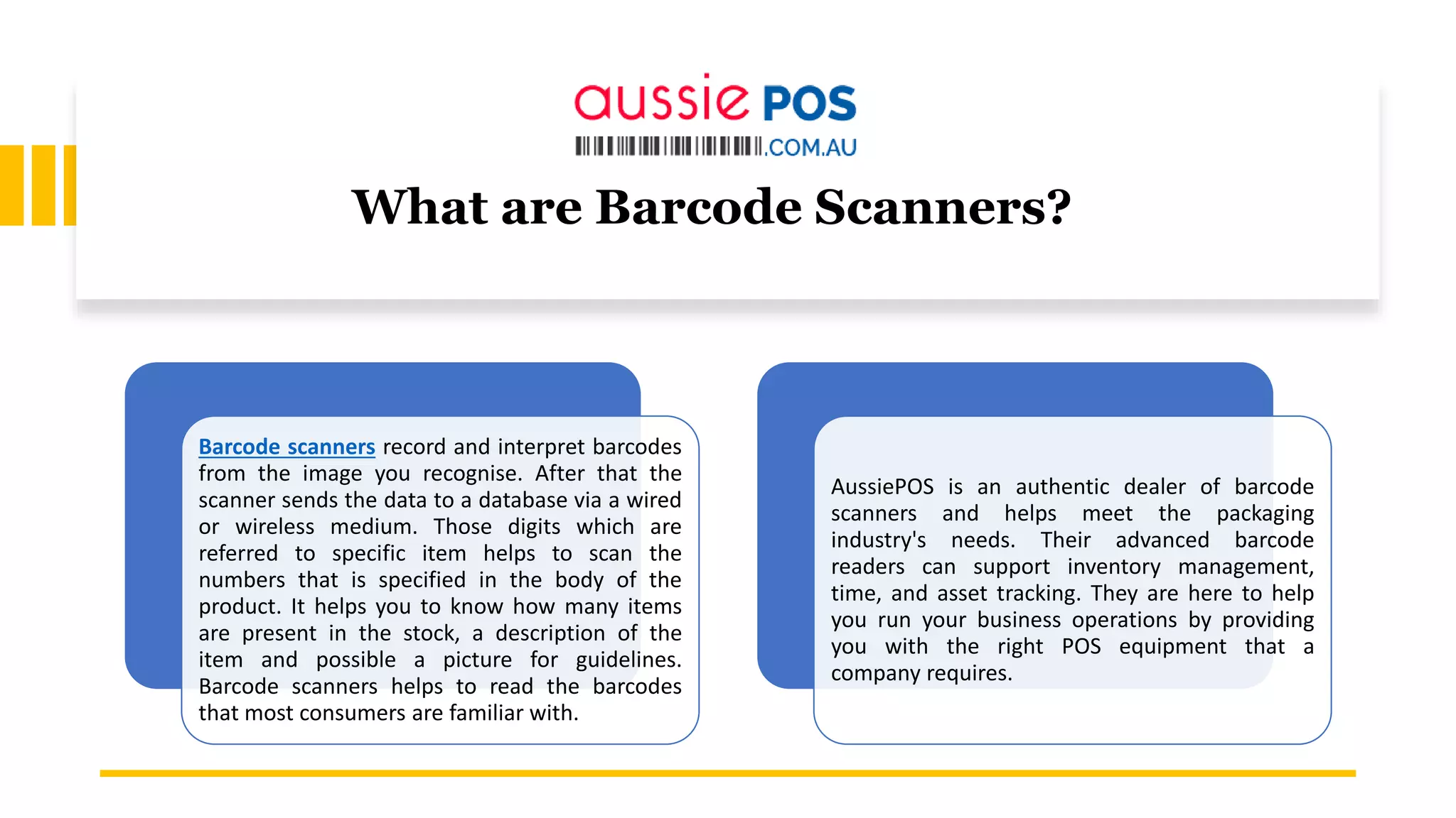 Types of POS system | PPTX | Computer Peripherals | Computing