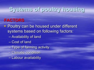 Types of Poultry Housing for poultry production.ppt