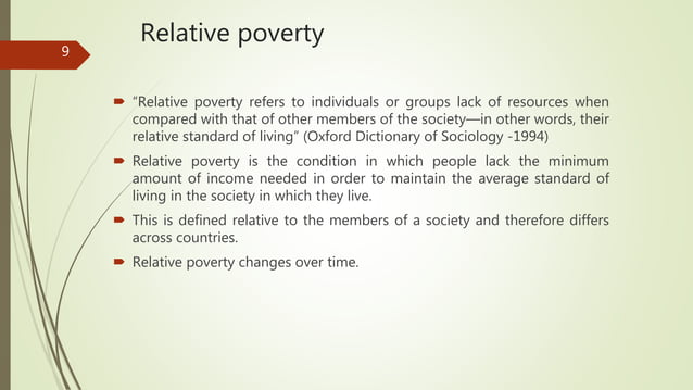 Types of poverty | PPTX