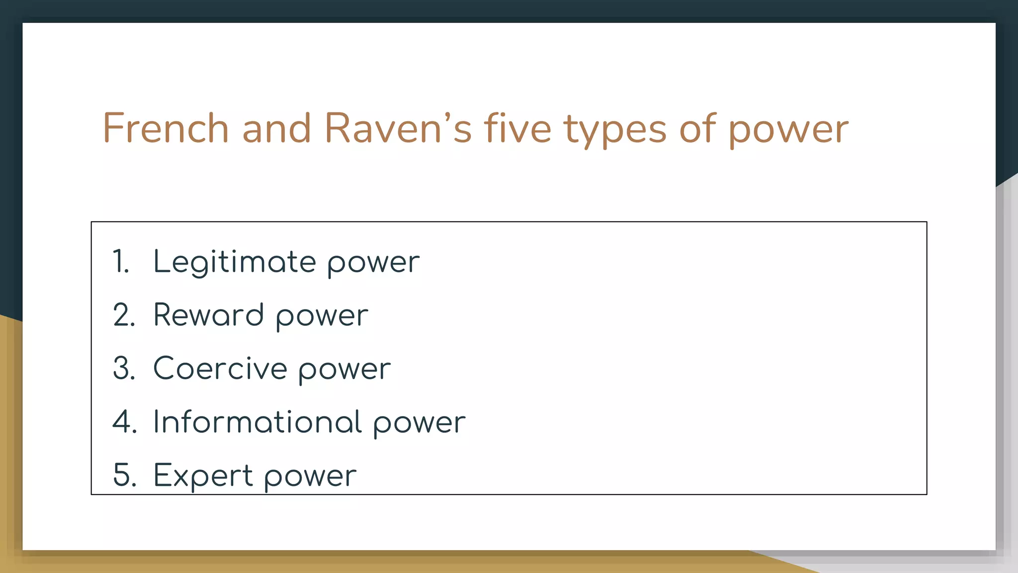Types of power | PPTX