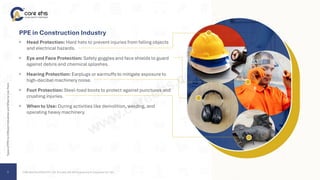 Types of PPE for Different Industries and When to Use Them | PDF
