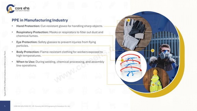Types of PPE for Different Industries and When to Use Them | PDF