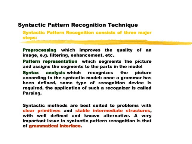 Types Of Pattern Recognition Model Lecture Notes Ppt