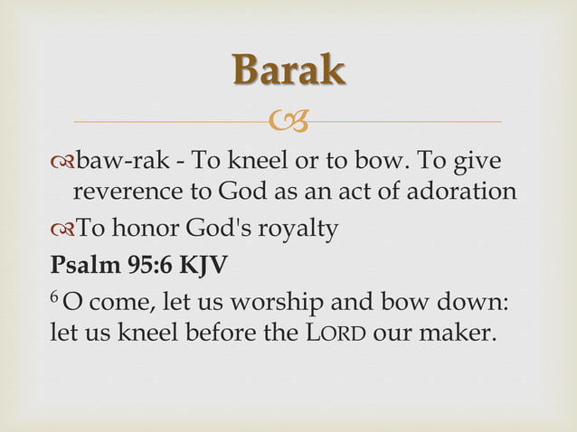 Types of praise | PPTX | Christianity | Religion & Spirituality