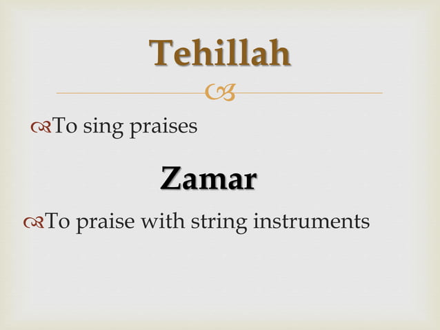 Types of praise | PPTX | Christianity | Religion & Spirituality