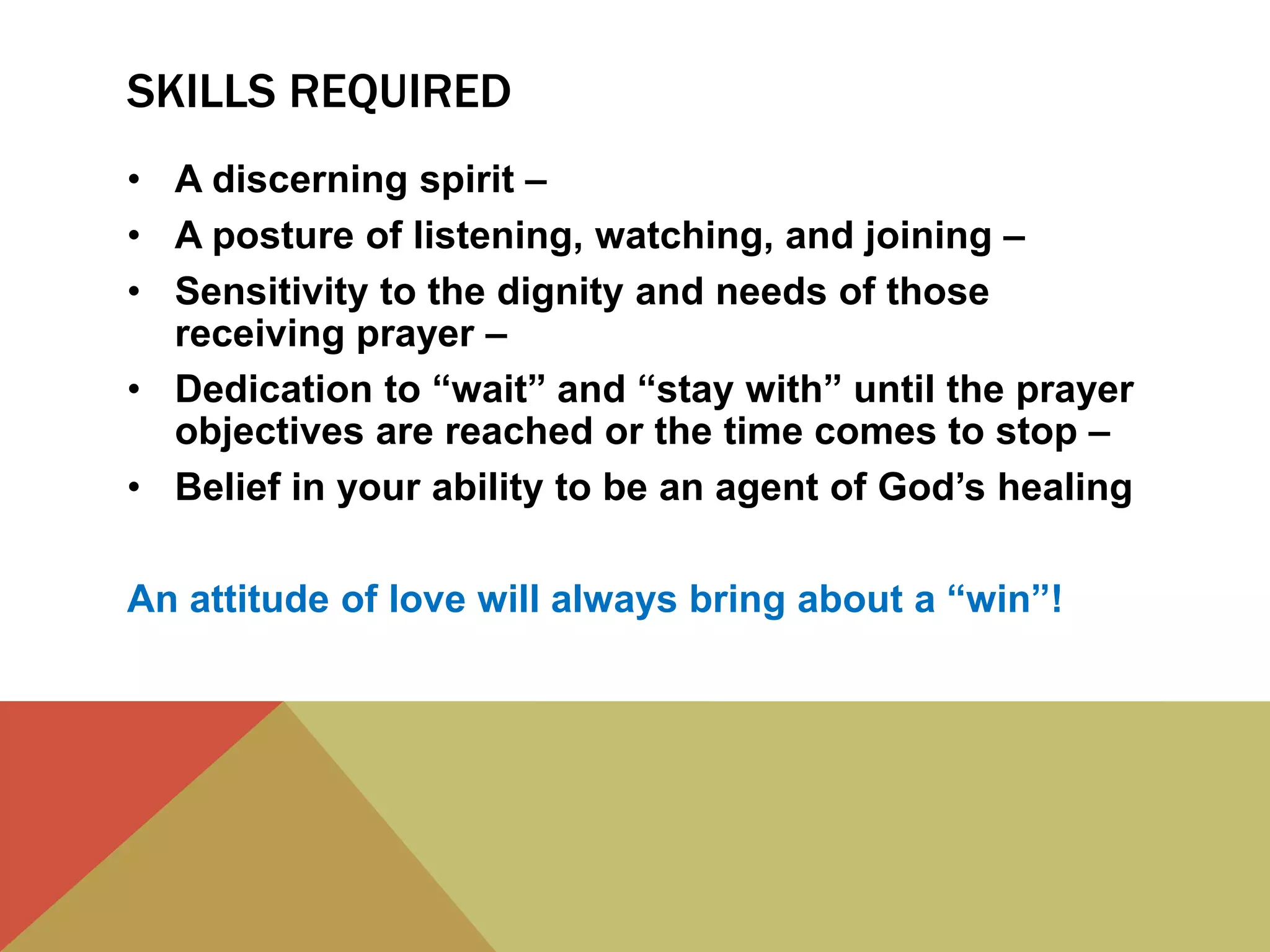 Types of prayer part four, ministering prayer (1) | PPT
