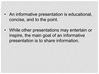 Types of Presentation.english lecture pptx | PPTX
