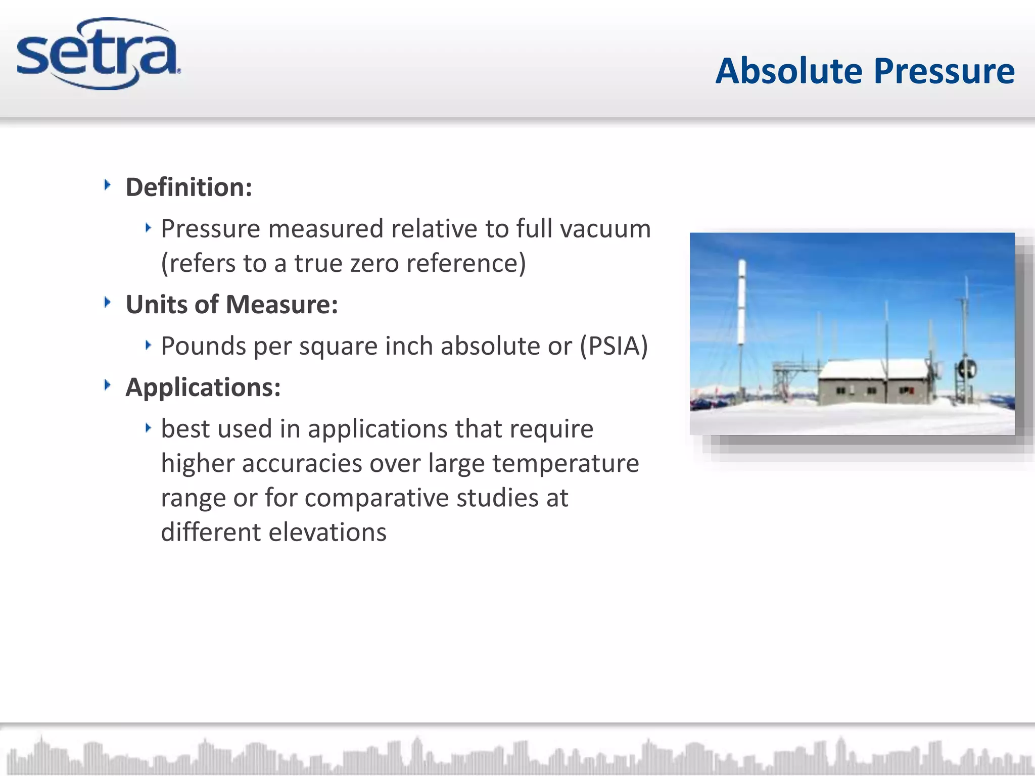Types of Pressure Measurements | PPTX