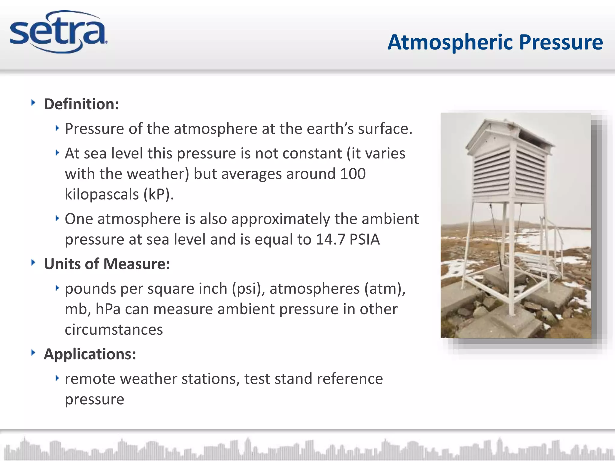 Types of Pressure Measurements | PPTX