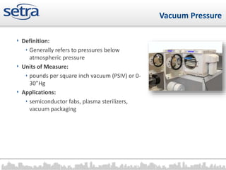 Types of Pressure Measurements | PPTX