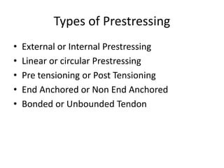 types of prestressing with diagrams.pptx