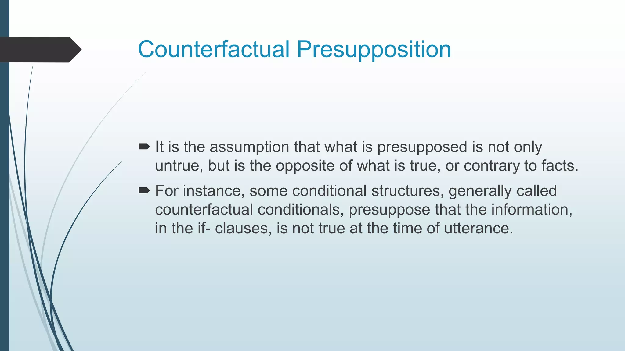 Types of Presupposition | PPTX