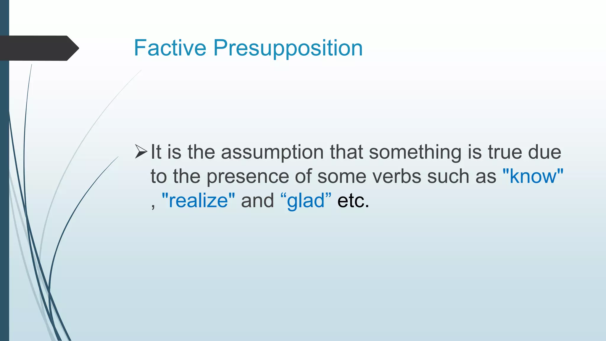 Types of Presupposition | PPTX