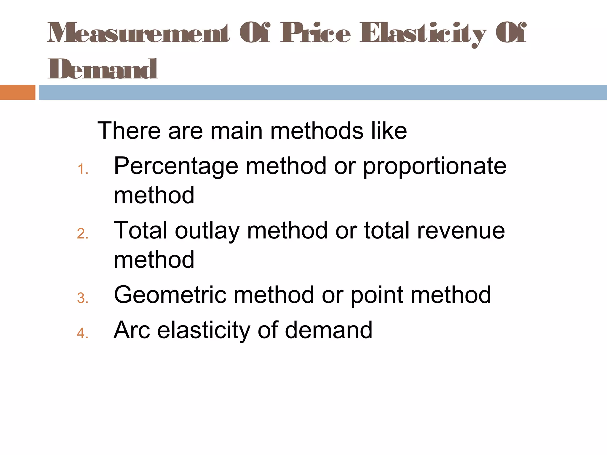 Types of price elasticity | PPT