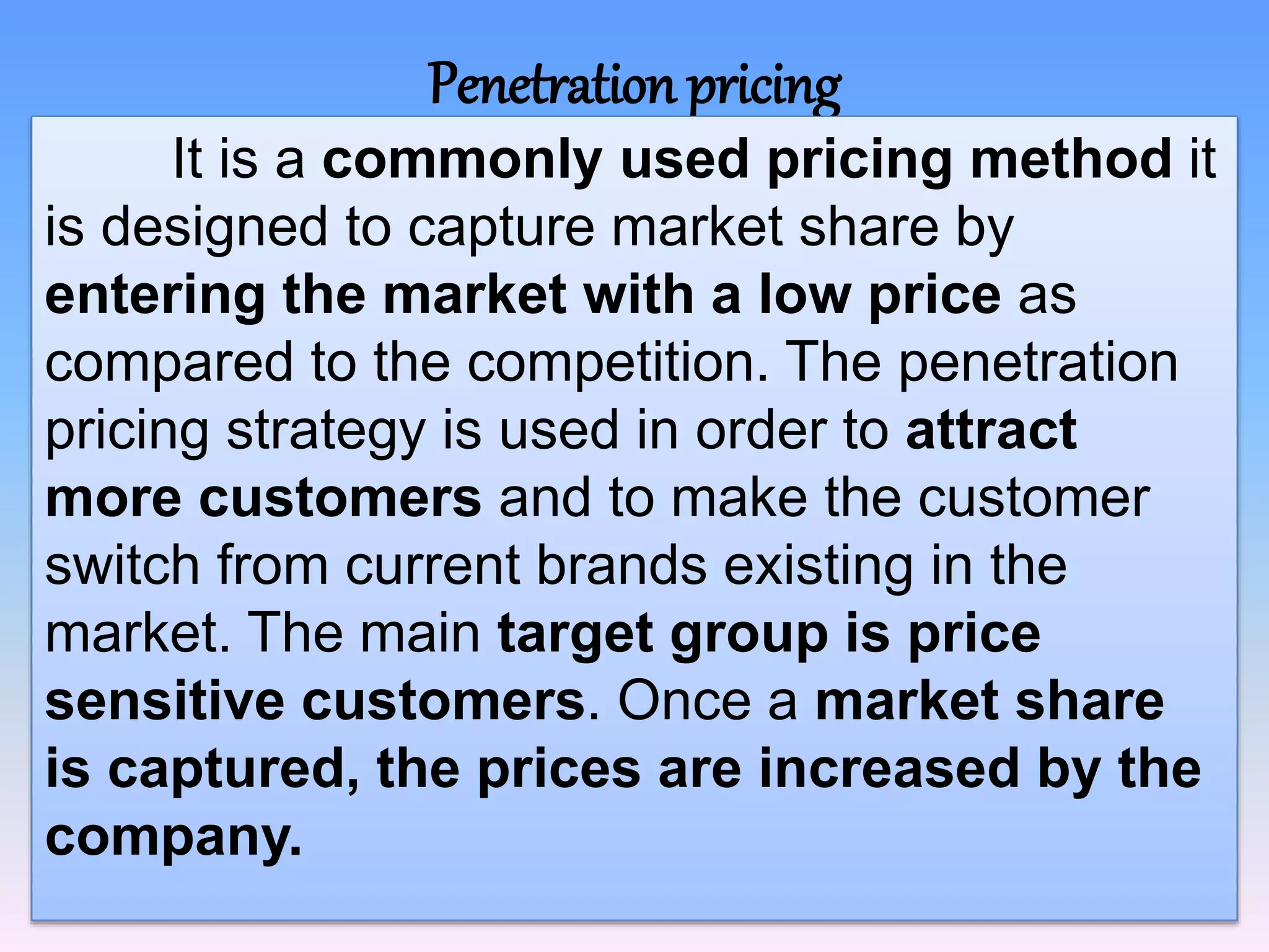 Types of pricing strategy | PPTX